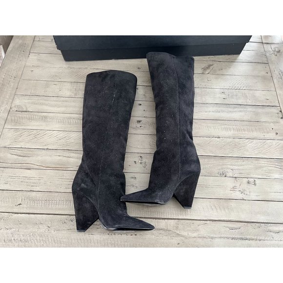 Saint Laurent | Shoes | Ysl Saint Laurent Niki 5mm Knee Thigh High ...